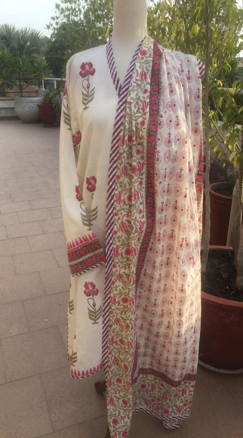 Iris Deep Pink – SAMAR SHEIKH - HANDPRINTS